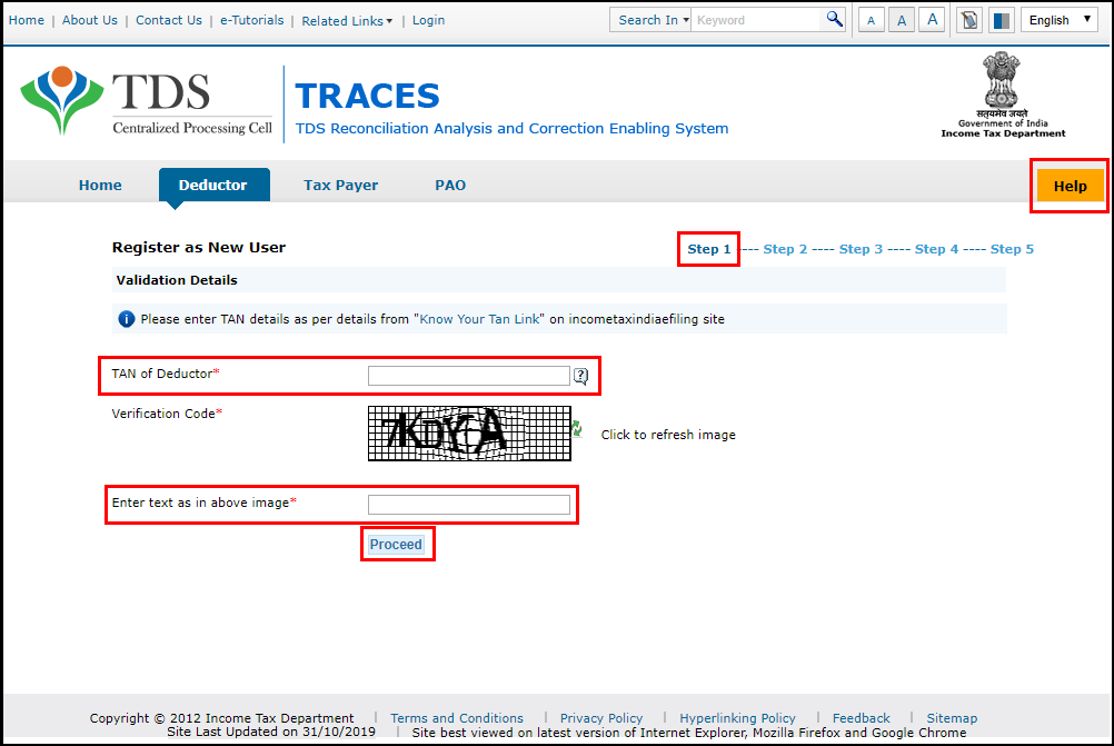 TRACES registration process [New] - with screenshots
