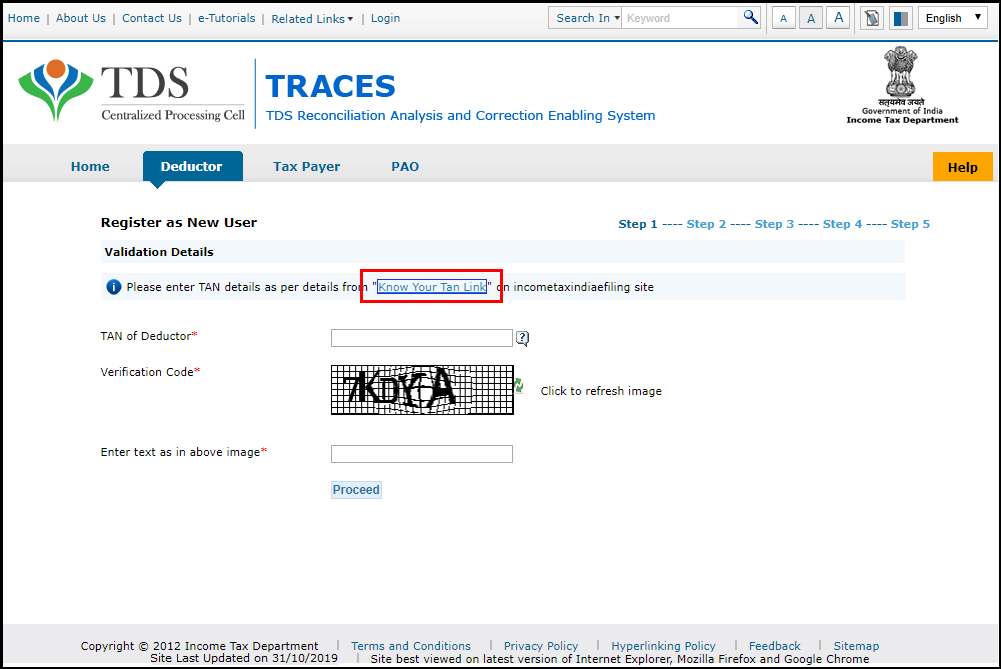 TRACES registration process [New] - with screenshots